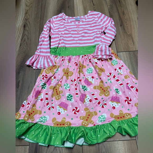 Sparkle In Pink | Dresses | Little Girl Boutique Gingerbread Dress ...